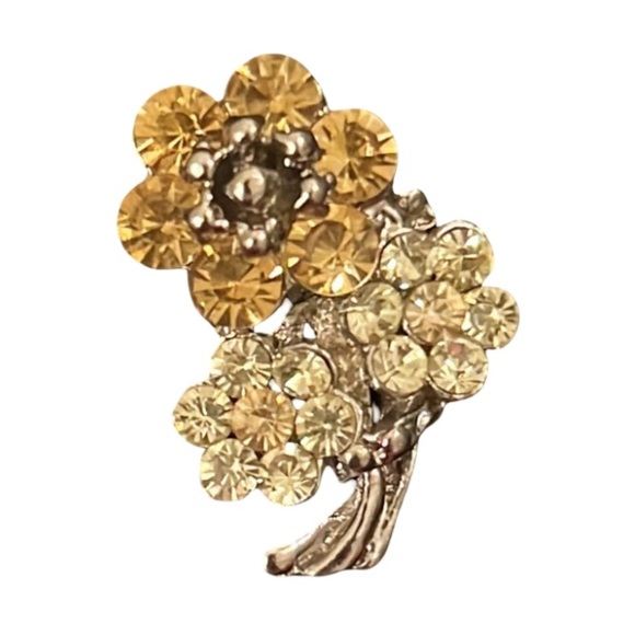 Vintage | Jewelry | Vintage Elegant Silver Plated Swarovski Crystal ...